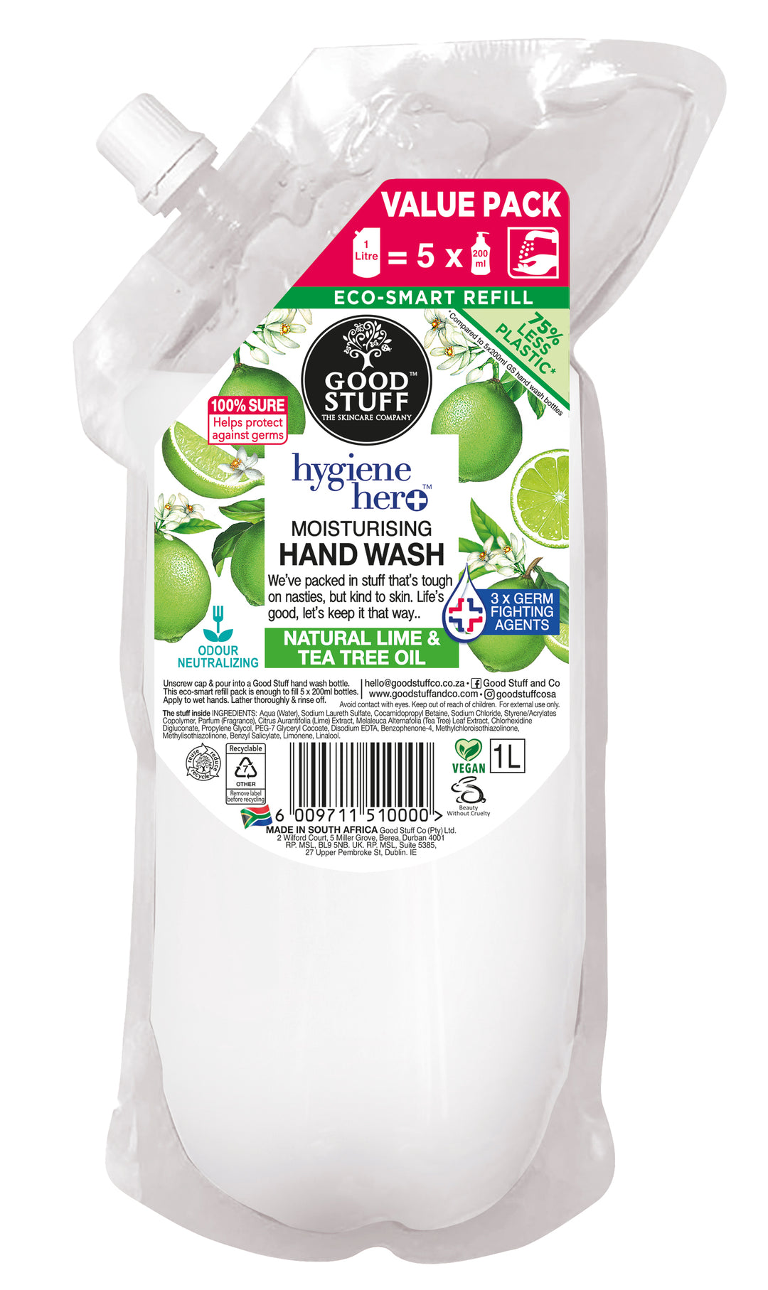 Hygiene Hero Hand Wash Refill 1lt – Saradox Online Factory Shop